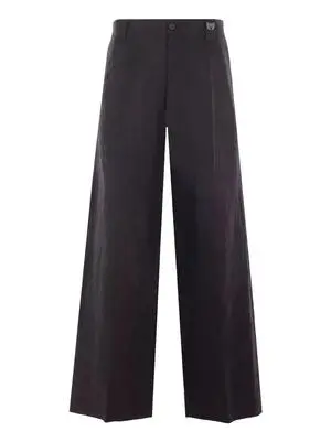 Balenciaga Logo-embroidered Trousers - Black