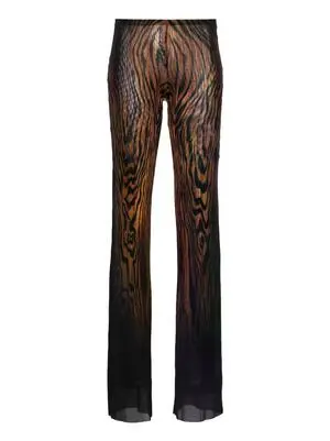 Jean Paul Gaultier Abstract Print Trousers - Black