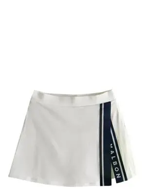MALBON Baseline Tennis Skirt - White