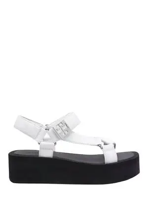Tory Burch 50mm Platform Sandals - White