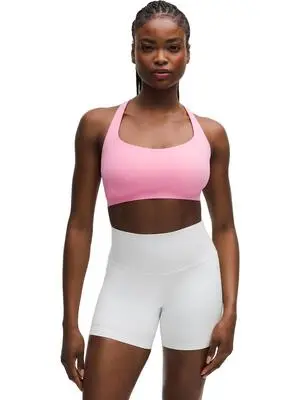 Lululemon Flexyflex Strappy Yoga Bra Candy Cloud