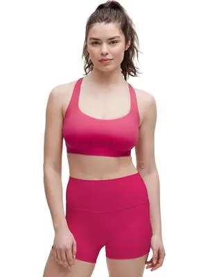 Lululemon Flexyflex Strappy Yoga Bra - Raspberry Coulis