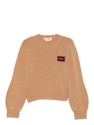 Marni V-neck Sweater - Brown