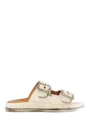 ALIBI Gretta Raffia Sandals - Neutrals