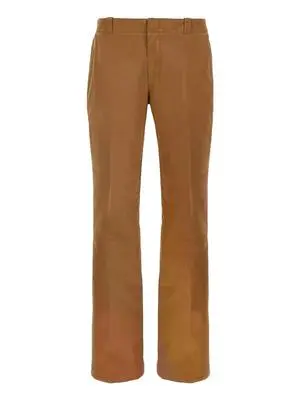 Alexander McQueen Cotton Chino Trousers - Brown