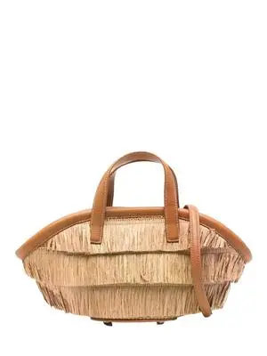 SIMONMILLER Mini Fringe Mercado Tote Bag - Neutrals