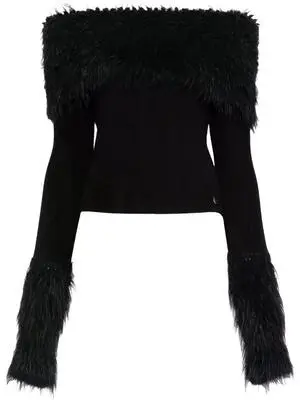 JEAN PAUL GAULTIER Shearling Trim Sweater