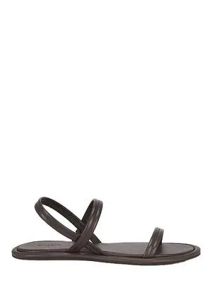 ST. AGNI Fine Strap Sandal - Chocolate
