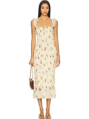 Tularosa Esmie Midi Dress - Cream & Rose Floral