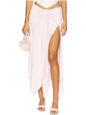 LOVERS AND FRIENDS Surya Midi Skirt - Baby Pink