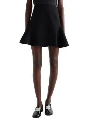 Givenchy Silk Skater Skirt - Black