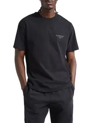 Givenchy Regular Fit Logo T-shirt - Black