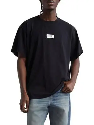 MAISON MARGIELA Numeric Logo Patch T-shirt - Black