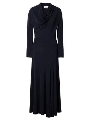 Tove Eadan Draped Jersey Maxi Dress - Blue