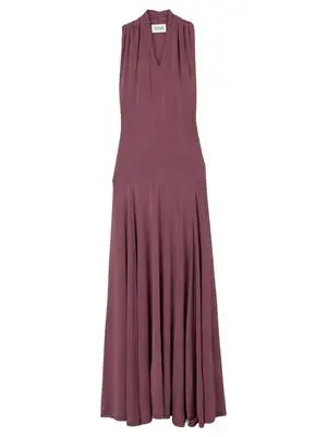 Tove Vina Gathered Maxi Dress Grape