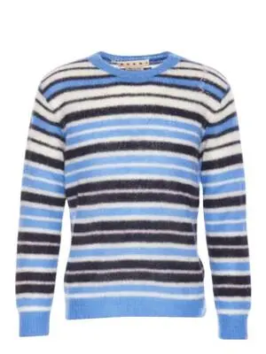 Marni Roundneck Stb Sweater - Blue Lilac