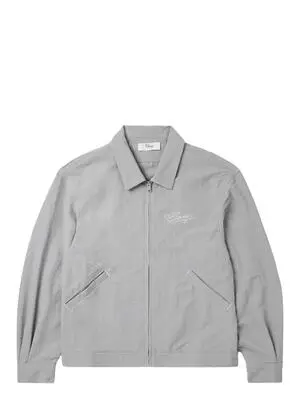 CHERRY LOS ANGELES Logo-embroidered Shell Jacket - Gray