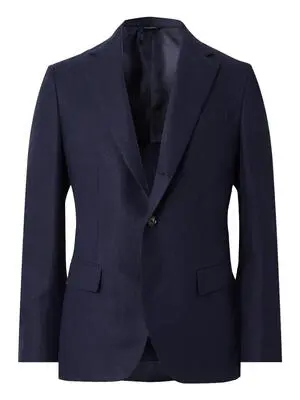 Loro Piana Linen Suit Jacket - Blue