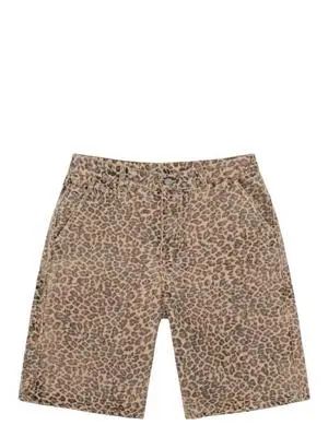 StÜssy Denim Work Short - Leopard