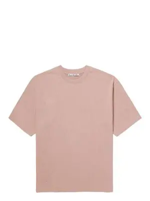 Acne Studios Extorr Logo-appliquéd Garment-dyed Cotton-jersey T-shirt - Purple