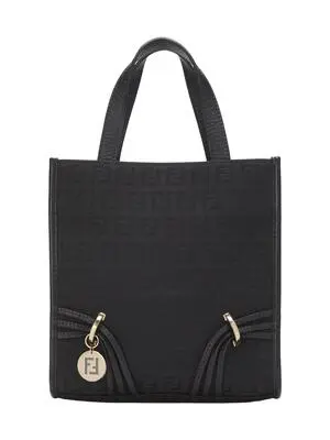 Fendi Zucchino Handbag - Black
