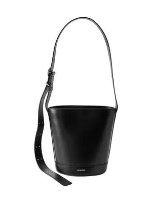JIL SANDER Cannolo Bucket Bag Black