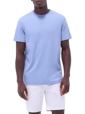 Bugatchi Hank Solid Pima Cotton T-shirt Air Blue