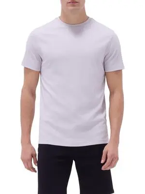 Bugatchi Hank Solid Pima Cotton T-shirt Platinum