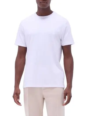 Bugatchi Hank Solid Pima Cotton T-shirt White