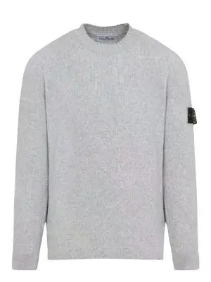 Stone Island Ribbed Crew-neck Sweater - Grey