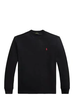 Polo Ralph Lauren Long-sleeved Cotton T-shirt - Black