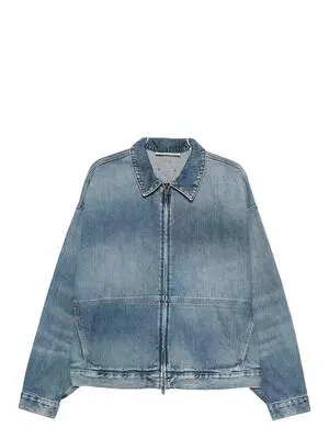 Fear Of God Zip-front Denim Jacket - Blue