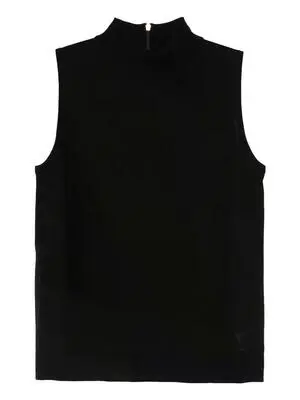 Michael Kors Sleeveless High-neck Top - Black