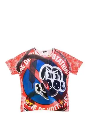CHITÈ Graphic-print Crew-neck T-shirt - Red