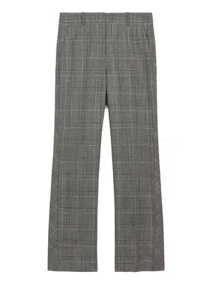 Ports 1961 Checkered Tailored Trousers - Grey