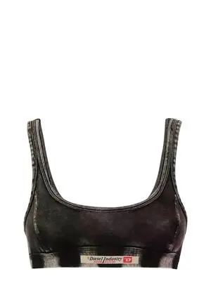 DIESEL® Denim-effect Bra - Grey