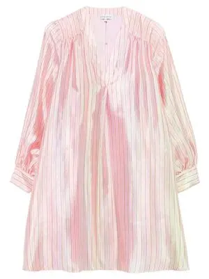 Stine Goya Yorando Stripe V-neck Dress - Pink