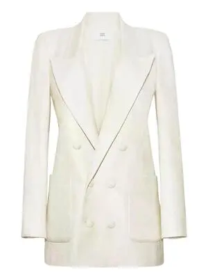 Adam Lippes Double-breasted Blazer - White