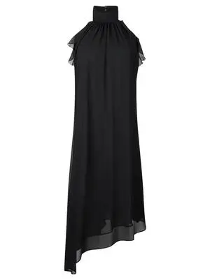 Liu Jo Ruffled Halterneck Dress - Black