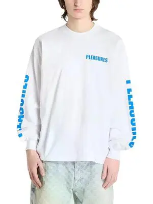 PLEASURES Impact Staff T-shirt - White