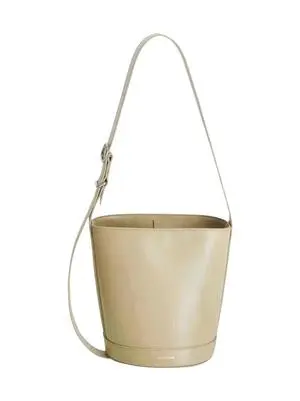 JIL SANDER Cannolo Bucket Bag - Neutrals