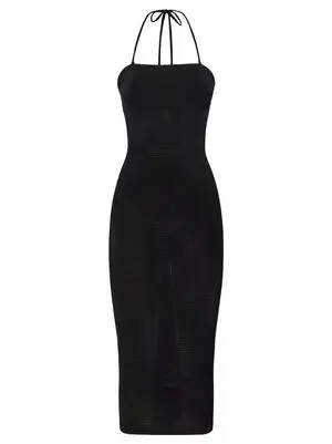 Wolford Halterneck Midi Dress - Black