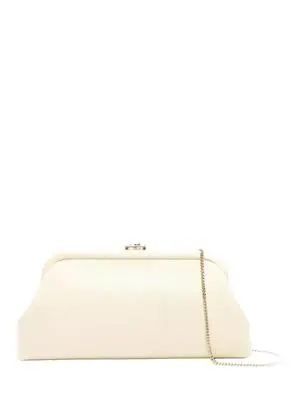 JIMMY CHOO Skylar Chain Clasp Clutch - Neutrals