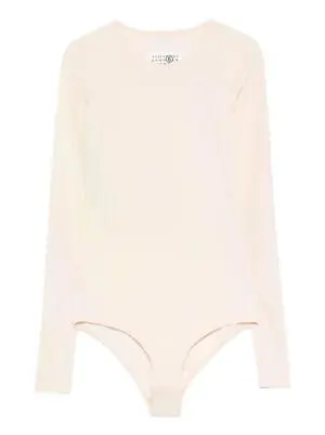 MAISON MARGIELA Crew-neck Bodysuit - Neutrals