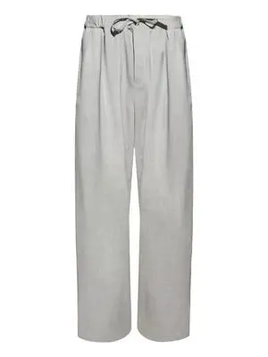 Loewe Pleated Drawstring Trousers - Grey