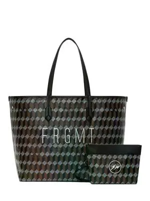 AU DEPART Geometric-pattern Tote Bag - Brown