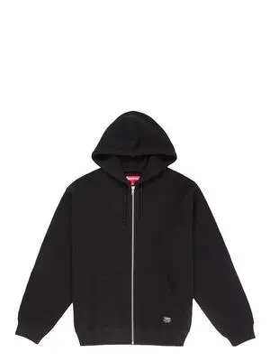 Supreme Hooded Zip Up Thermal - Black