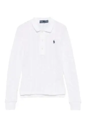 Polo Ralph Lauren Long Sleeve Polo Shirt - White