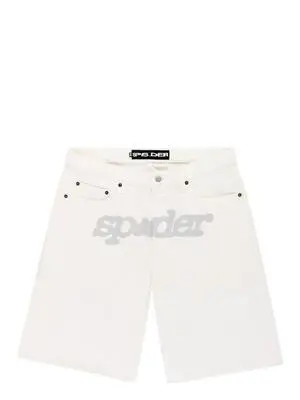 SP5DER V3 Logo Denim Short - White