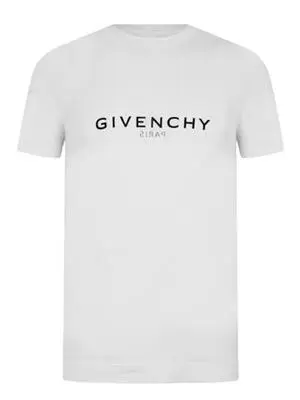 Givenchy Reverse Logo Tee Shirt - White/black